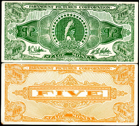 5 (dollars) (70) EF Banknote